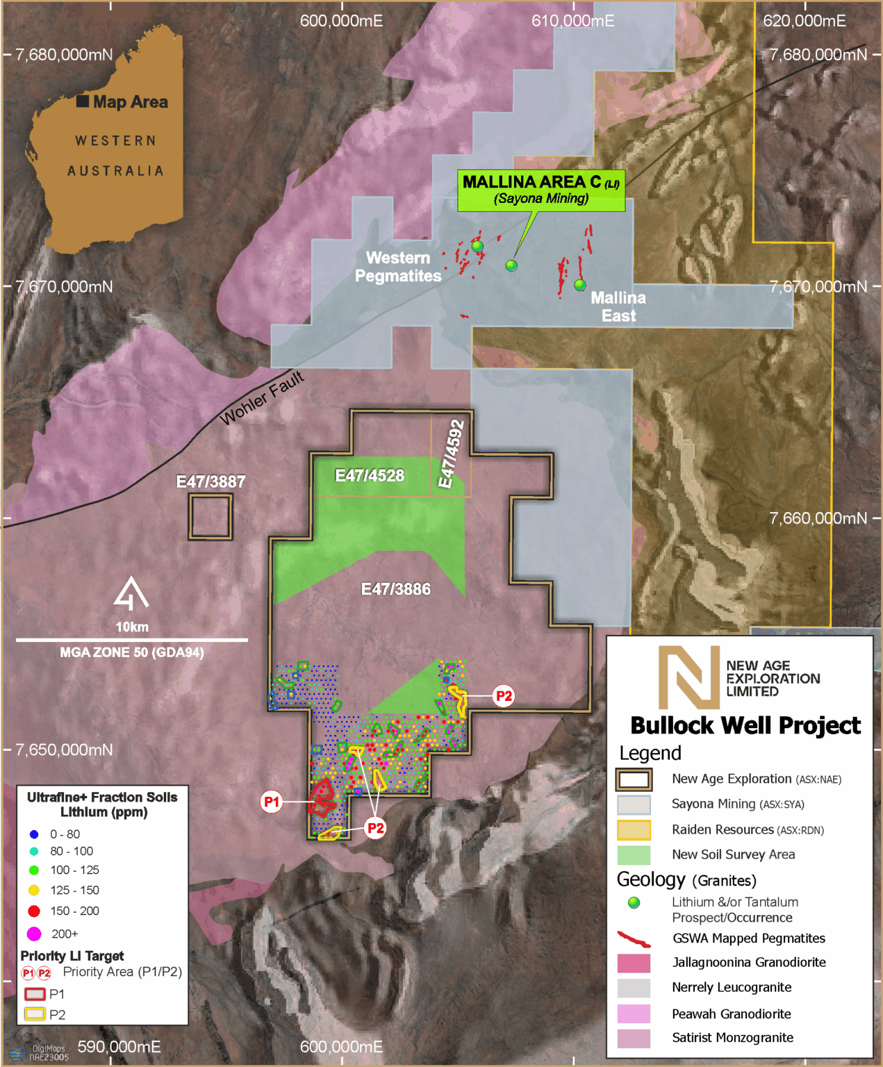 Pilbara Gold and Lithium Projects – Aus – New Age Exploration Limited
